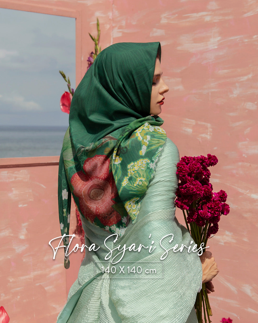 Flora Syar'i Series - Leaf – Zeta Scarves